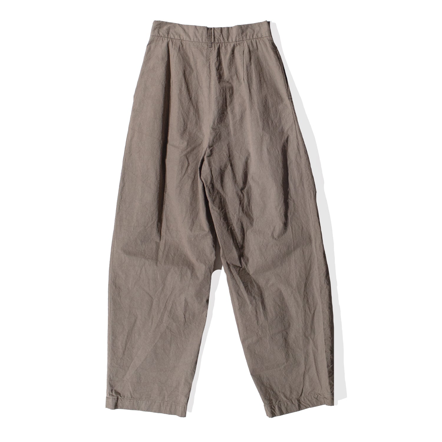 Black Crane Crinkled Wide Trousers in Mud – JUDITH