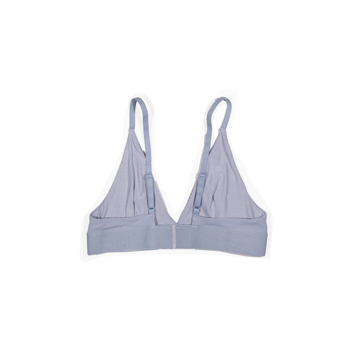 Baserange Triangle Bra in Asie Blue Cotton Rib – JUDITH